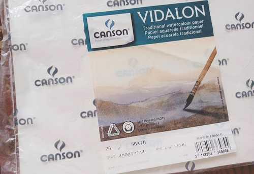 Бумага акварельная Canson Vidalon 300 гр