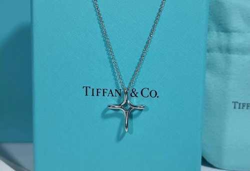 Подвеска кулон крест Tiffany & Co