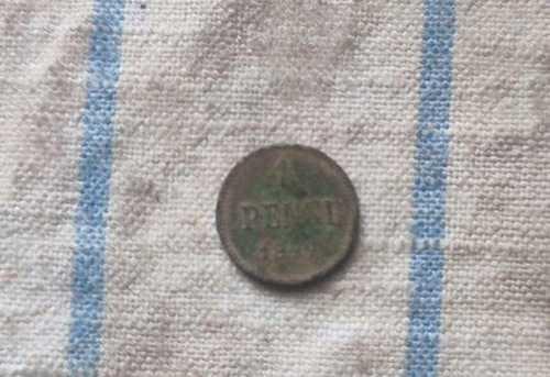 Монета финская Николай 2 1899 года