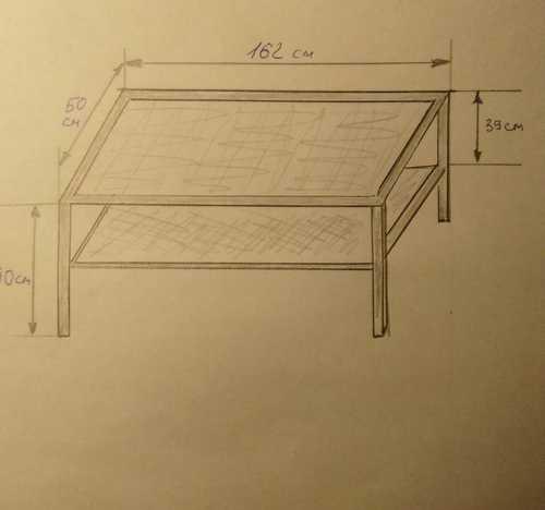Стол металлический в гараж