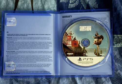 Диск Saints row day one edition PS5