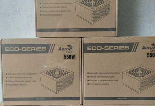 Блок питания для пк Aerocool Eco 550w новый