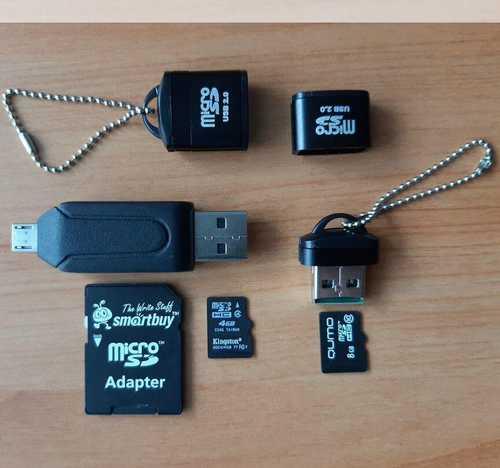 Картридер адаптор usb micro usb