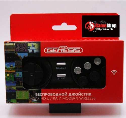 Джойстик беспроводной Retro Genesis для Mega Drive