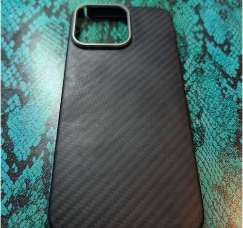Чехол iPhone 15 pro max carbon magsafe