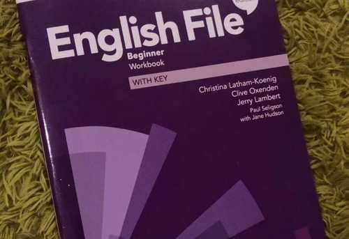 Рабочая тетрадь English File Beginner workbook