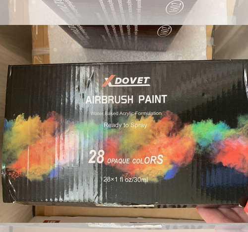 Краски xdovet airbrush paint 28 шт