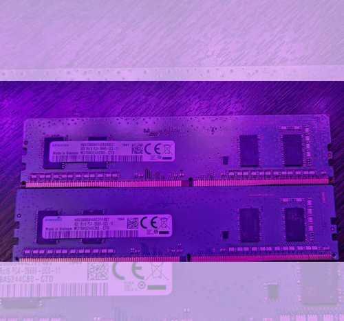 Оперативная память ddr4 4gbx2 (8gb)