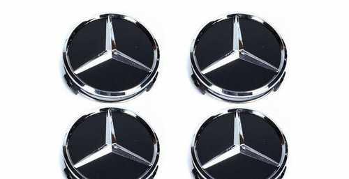 Комплект: колпак на диск Mercedes с звездой 4 шт