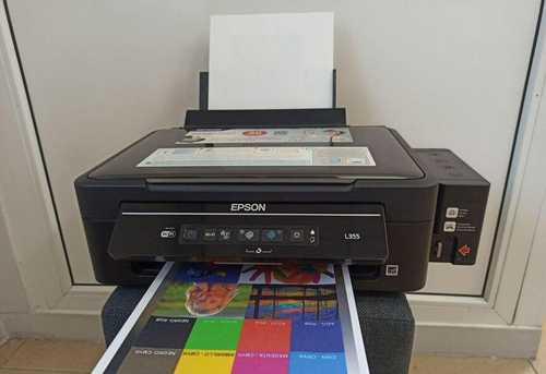 Принтер мфу Epson L355 wi-fi 3в1
