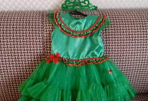 Новогоднее платье для ребёнка от 5 до 6 лет