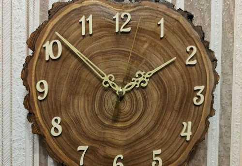 Настенные часы деревянные