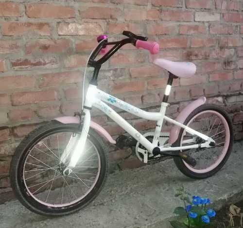 Велосипед детский, подростковый, розовый Kreiss