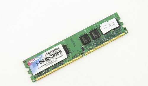 Оперативная память DDR2 1 GB 800 MHz Patriot