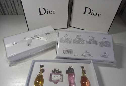 Набор миниатюр-аналогов Dior (Диор), 4 шт по 5 мл