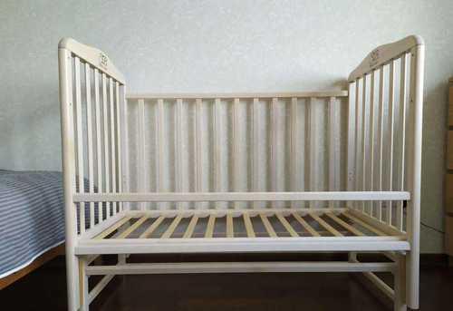 Кровать детская Sweet baby с продольным маятником