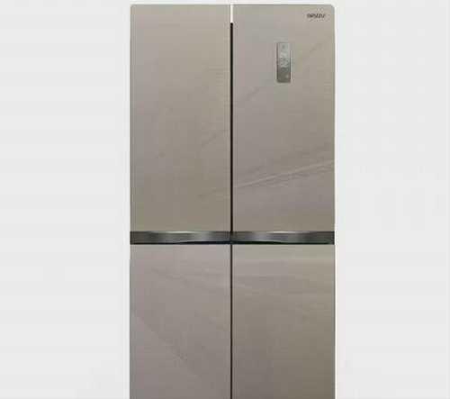 Холодильник Ginzuu NFI-4414 (шампань стекло) Новый