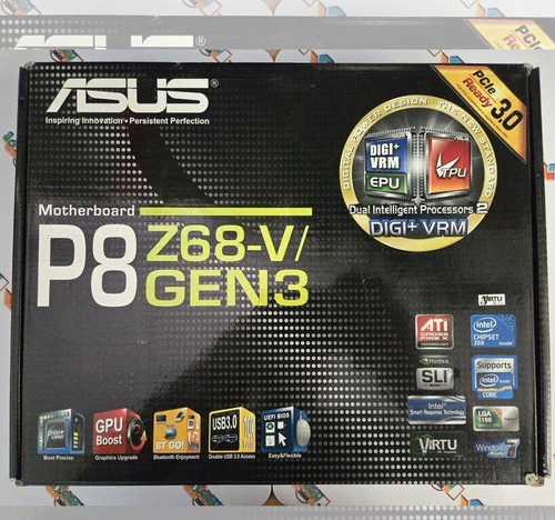 1155 Asus P8Z68-V/Gen3 USB3.0 4xDDR3 проверка