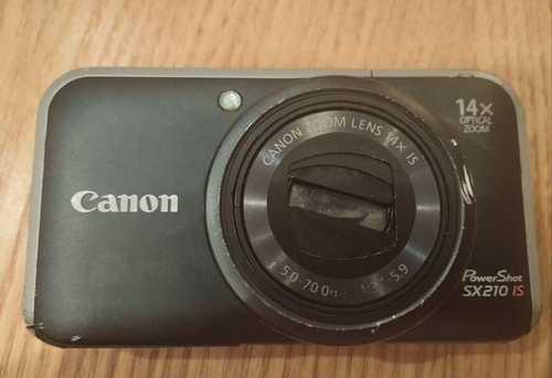 Фотоаппарат Canon SX210 на запчасти