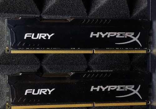 HyperX fury DDR3-1600 Kit 2x8gb 16gb 2017год