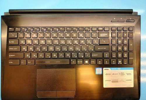 Топкейс с клавиатурой ноутбука MSI CX62