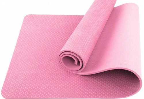 Коврик для йоги тпе 183х61х0,6 см розовый