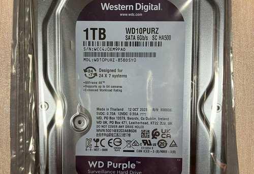 Жесткий диск hdd WD purple 1 тб
