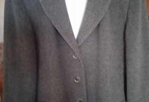 Женское шерстяное пальто, размер 48