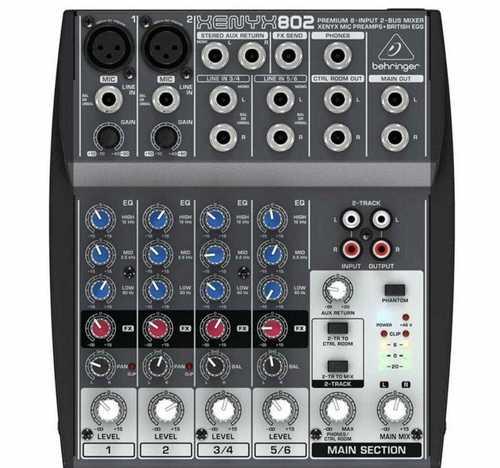 Микшерный пульт behringer xenyx 802 премиум-класса