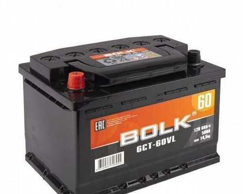 Аккумулятор Bolk 60 Ah для ваз 2108,2109,2114,2115