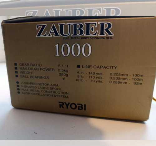 Катушка ryobi zauber 1000