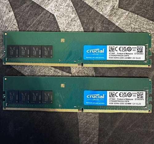 Crucial CT8G4dfra32A 16Gb 3200