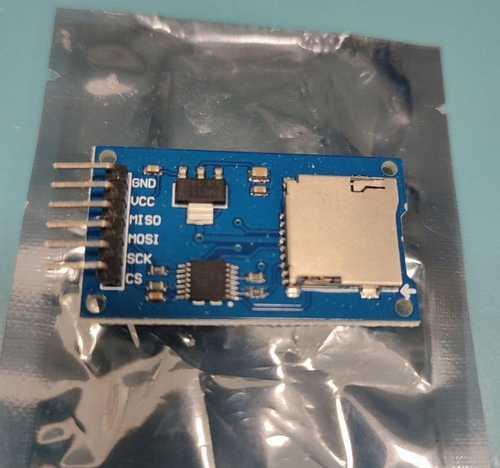 Модуль подключения MicroSD карты памяти к Arduino