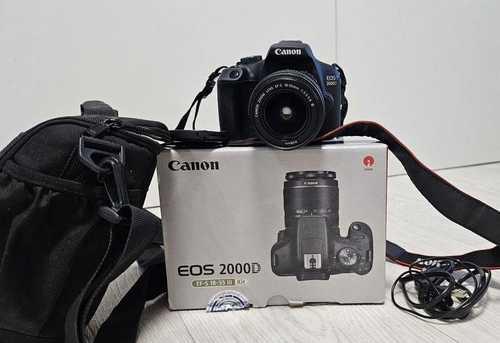 Фотоаппарат canon eos 2000 d kit
