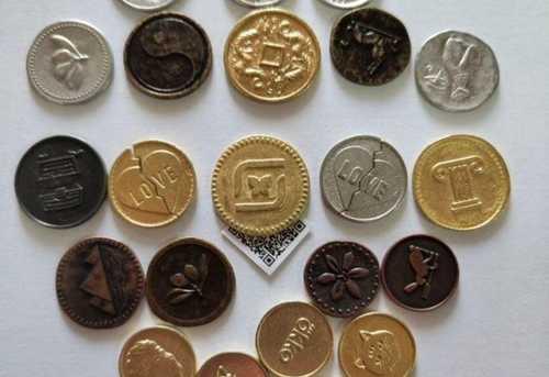 Монеты магнит коллекция 25 шт