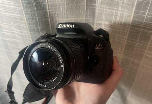 Зеркальная камера Canon 650 d