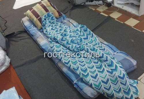 Спальный комплект 3в1 матрас, подушка, одеяло