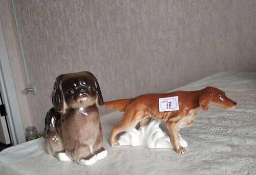 Фарфоровый статуэтки собак