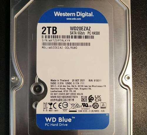 Жесткий диск WD Blue 2TB WD20ezaz
