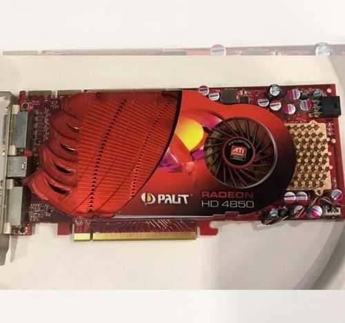 Видеокарта radeon HD 4850 512gb на запчасти