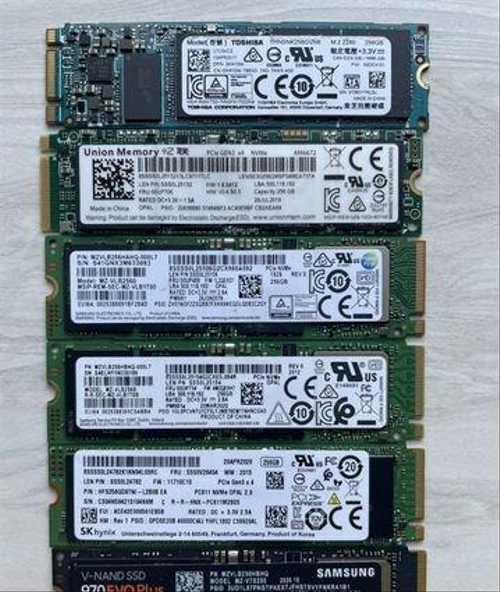 SSD M2 2280 256Gb диски и память pc4 sodimm и pc3