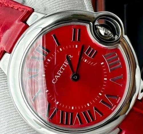 Часы Cartier Balloon Red женские