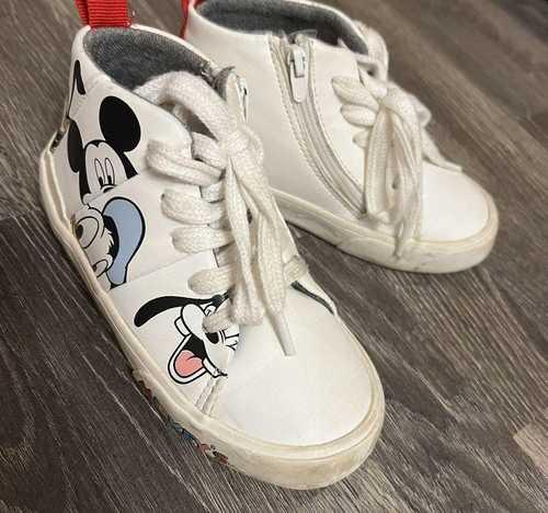 Кроссовки кеды белые disney zara 26