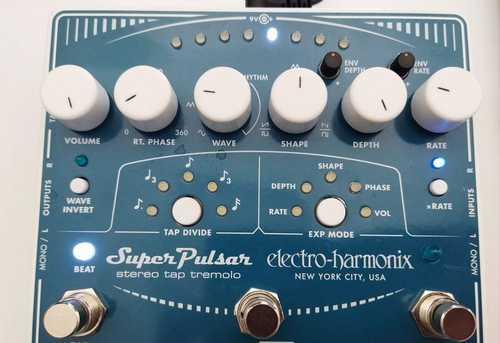 EHX Electro Harmonix Super Pulsar стерео тремоло+