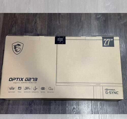 27" Монитор MSI Optix G273 черный