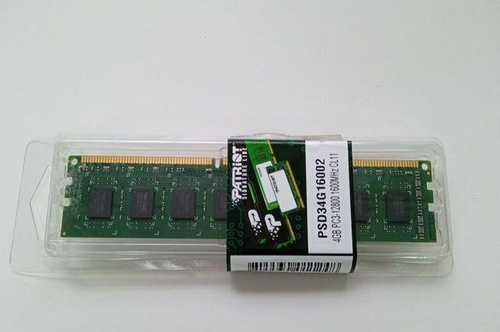 Память DDR-III 4Gb Patriot psd34g16002 PC3