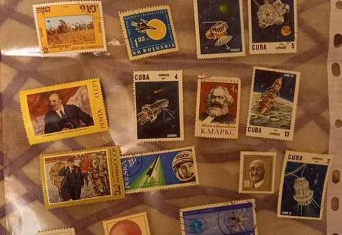 Почтовые марки Куба, Болгария, Италия