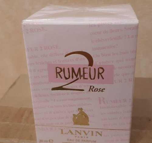 Lanvin Rumeur 2 rose оригинал 30 мл новая