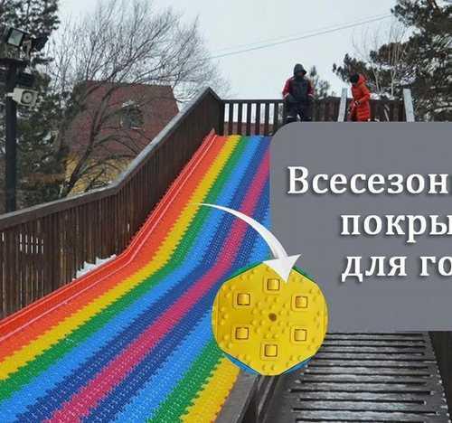 Всесезонное покрытие для горок Сноупласт