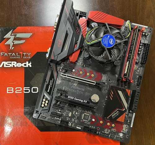 ASRock fatal1ty B250 Gaming K4 комплект CPU RAM